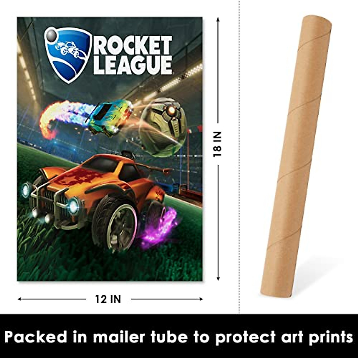Rocket Merch League Canvas Poster Unframed Wall Art Print for Home, Office, Dorm Decoration 12 x 18 Inch