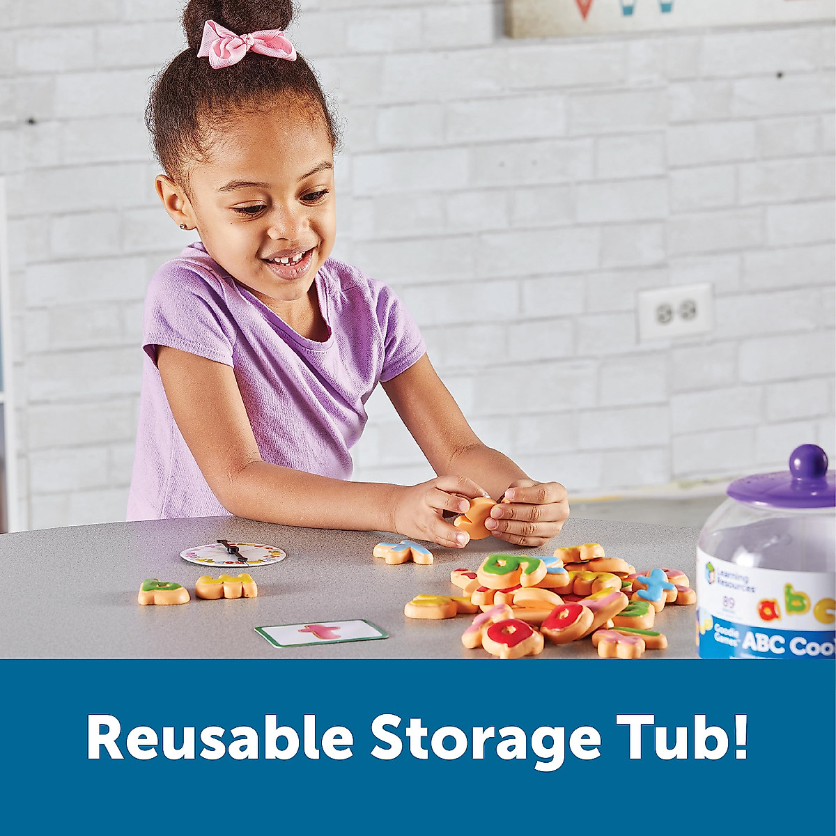 Learning Resources Goodie Games ABC Cookies - 4 Games in 1, Ages 3+ Toddler Learning Toys, ABC Games for Toddlers, Preschool Games, Alphabet Learning Games, Math for Preschoolers