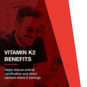 Protocol K2 MK-7 & D3 - Skeletal, Bone, Calcium Absorption & Heart Health Supplement* - for Teeth, Vascular & Immune System Health* - Non-GMO, Kosher, Halal, Soy-Free - 60 Veg Capsules