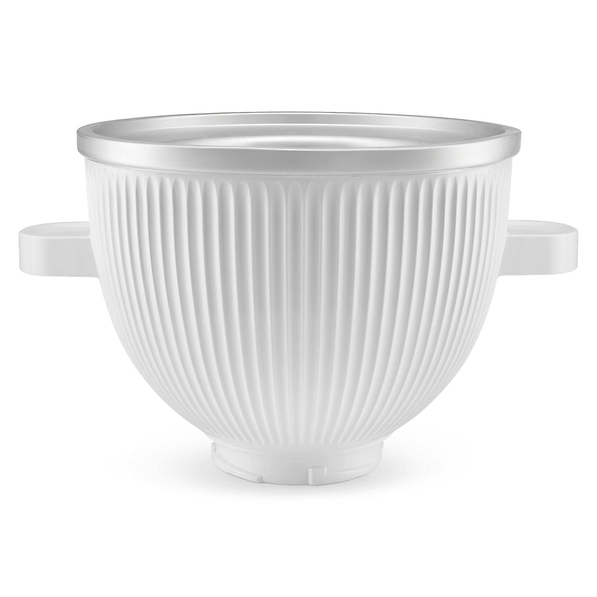 KitchenAid Shave Ice Attachment, KSMSIA, White, 4 Molds and KitchenAid Ice Cream Maker Attachment Stand Mixer, 2 Quart, White