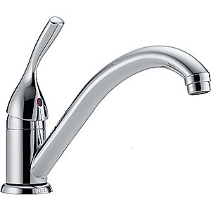 Delta Faucet Classic Single-Handle Kitchen Sink Faucet, Chrome 101-DST