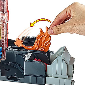Hot Wheels City Super City Fire House Rescue Play Set Themed Play Set Connection System Ages 3 Years to 8