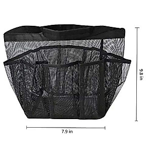 Portable Mesh Shower Caddy, Quick Dry Shower Tote Hanging Bath & Toiletry Organizer Bag