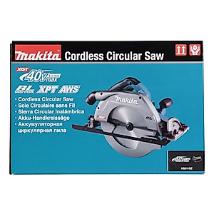 Makita HS011GZ 10.2 inch (260 mm) Rechargeable Circular Saw, 40 V Max, Battery and Charger Sold Separately, Blue
