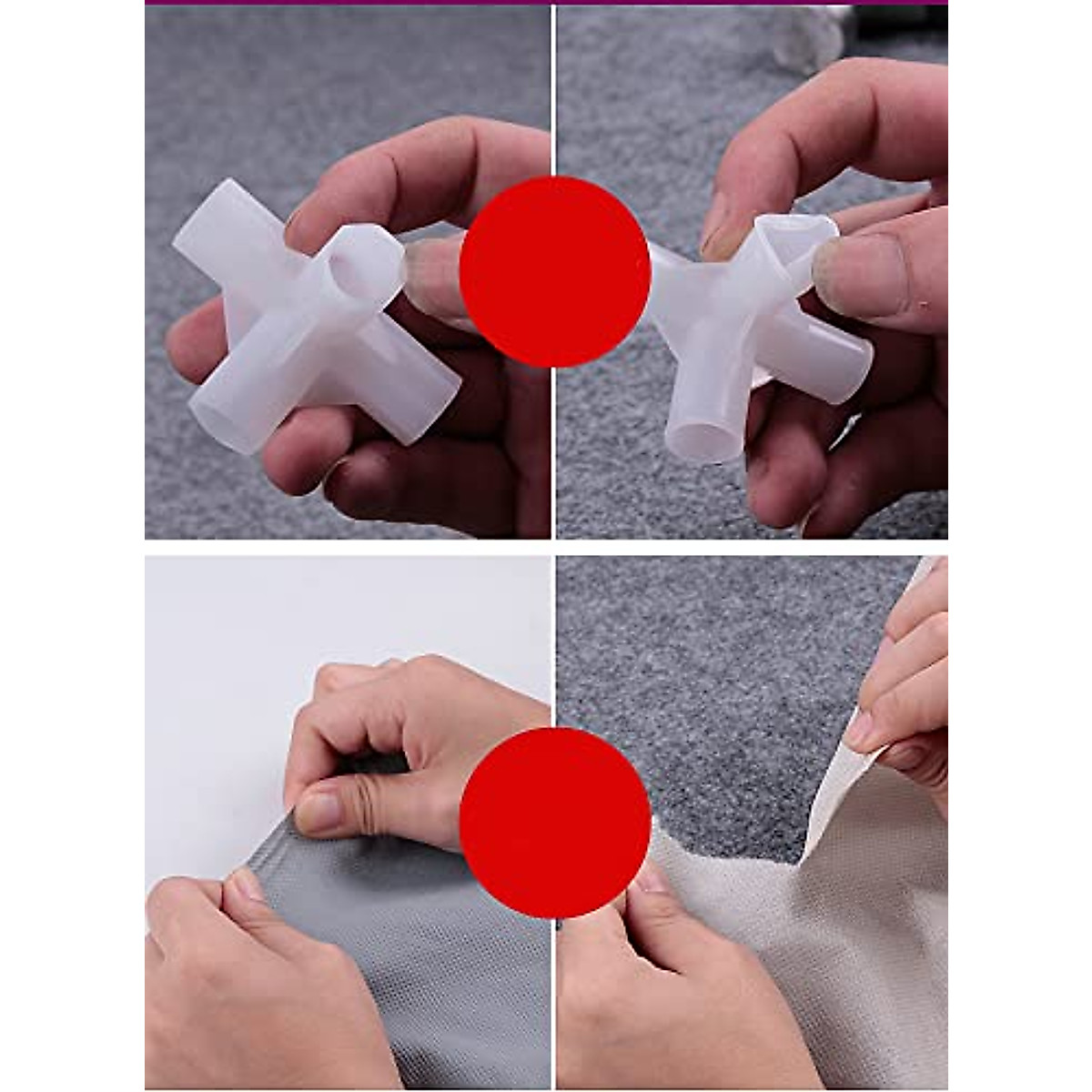 GOODSILO 6 Layer 12 Shelf Dual Rows Shoe Rack Shoe Storage Organizer Shoe Closet Cabinet with Fabric Cover for 36 Regular Size Pair Shoes, Bedroom, Wardrobe, Hallway, Entryway Coffee