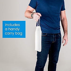 Proworks Stainless Steel Sports Water Bottle | Double Insulated Vacuum Flask for 12 Hours Hot & 24 Hours Cold Drinks - Great for Home, Work, Gym & Travel - BPA Free – Metallic Silver - 1L