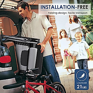 Luxspire Zero Gravity Chair XL, Padded Oversized Outdoor Lounge Recliner, Folding Adjustable Camping Chair, Patio Beach Backyard Lounger with Headrest&Side Table(Cup Holder),Heavy Duty 450 lbs,Black