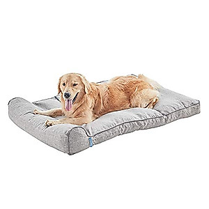 BDEUS 50 x 36 x 6.5In Orthopedic Dog Beds for Large Dogs Clearance Super Thick & Comfortable Pet Bed with Pillow, Washable Cover and Anti-Slip Bottom