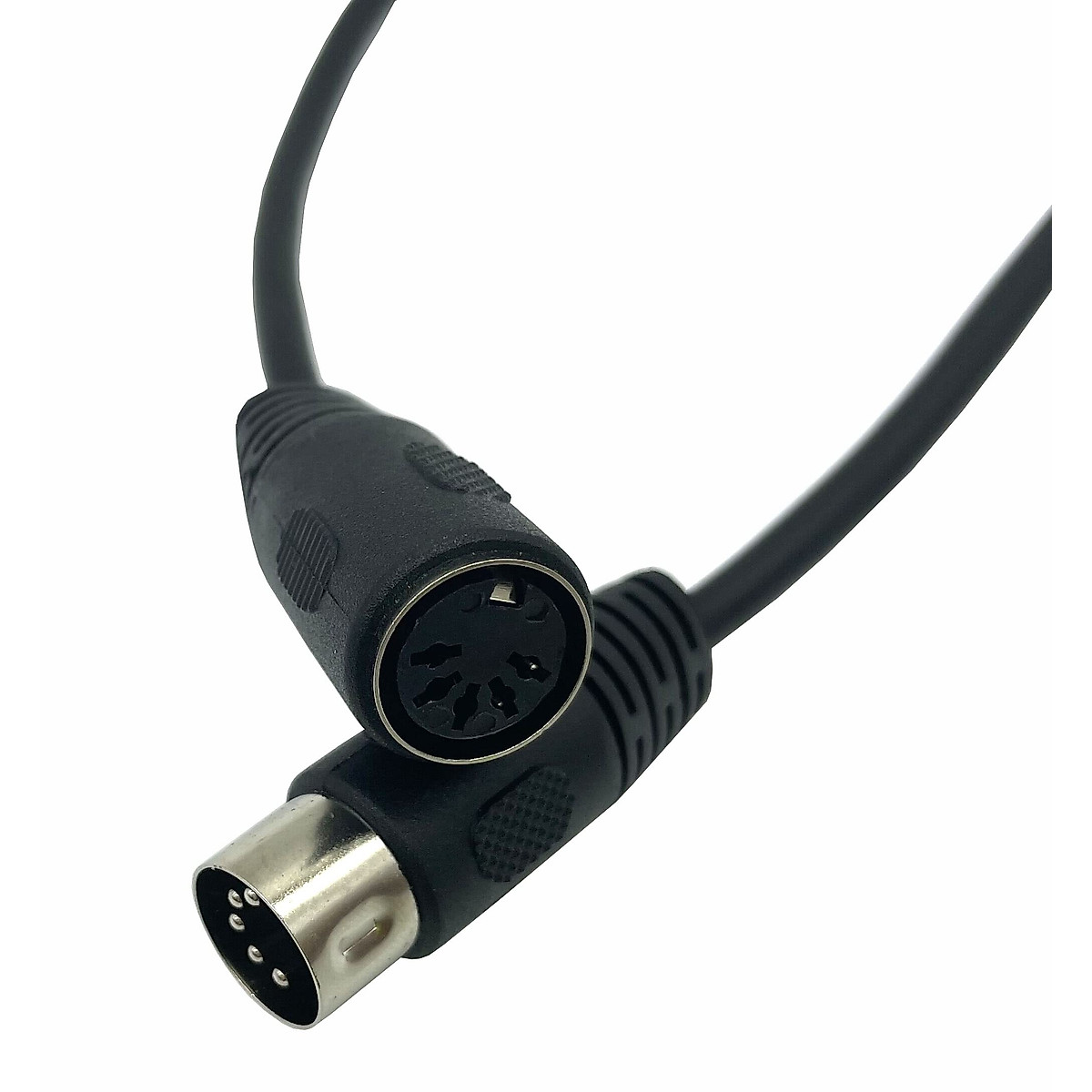 5-Pin DIN MIDI Extension Cable, Dafensoy 5-Pin DIN MIDI Male to Female Adapter Extension Cable, for MIDI Keyboard, Keyboard Synth,MIDI Guitar and Other Music Gear (5Feet) (Male to Female)