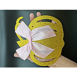 Gold Glittery Little Pumpkin Banner for Pumpkin Baby Shower Party Decorations, Thanksgiving Fall Theme Baby Shower Kid’s Birthday Party Decorations