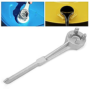 Grcfumo Oil Drum Bung Wrench, Aluminum Drum Wrench, Barrel Opener Tool for Opening Lid of 10 15 20 30 55 Gallon Standard Plug