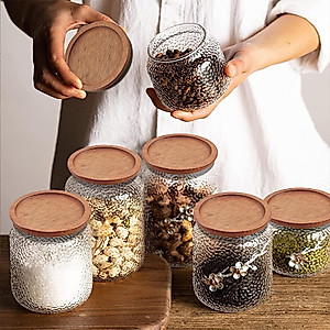 6 Pack Regular Mouth Lids for Mason Jars, Reusable Wooden Storage Lids with Silicone Seal for Regular Mouth Jars