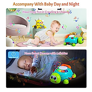 Baby Toys 6 to 12 Months Crawling Turtle Musical Infant Toys for 12 Months Old Light Up Tummy Time Toys Early Eduactional Learning Montessori Toys for 8 9 10 Month Baby Boy Girl Toddler
