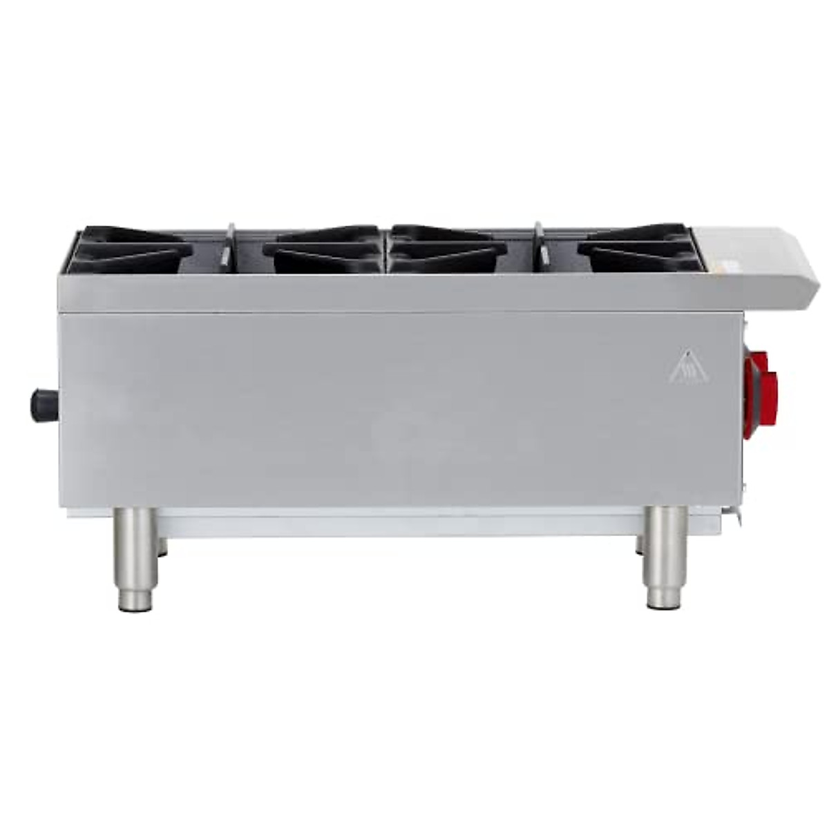 Iron Range Company IRHP-12-2B 12" Two Burner Countertop Commercial Gas Hot Plate, Stainless Steel, 50,000 BTU, ETL Listed