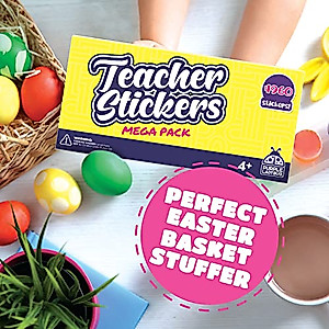 PURPLE LADYBUG Teacher Stickers for Students with 4960 Reward Stickers for Kids - Classroom Supplies for Teachers Elementary, Preschool Must Haves & School Essentials - with Small Gold Star Stickers