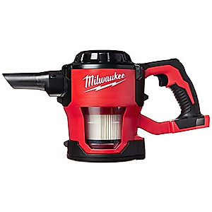 Milwaukee 0882-20 M18 Lithium Ion Cordless Compact 40 CFM Hand Held Vacuum w/ Hose Attachments and Accessories (Batteries Not Included, Power Tool Only)