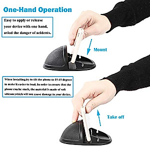 Oleksil Car Cell Phone Holder Dashboard Phone Holder Phone Mount for Car Anti-Slip Silicone Car Pad Phone Stand Compatible with iPhone,Samsung,Android Smartphones