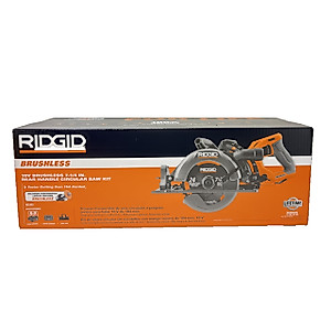 RIDGID 18V Brushless Cordless 7-1/4 in. Rear Handle Circular Saw Kit with MAX Output Battery and 18V Charger (Bulk Packaged), R8658