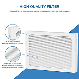 9 x 11 x 1 MERV 13 Replacement Dehumidifier Filter Compatible with Santa Fe Compact70, Ultra70, Element, Compact2, UA 65H dehumidifier Models, 4 Pack