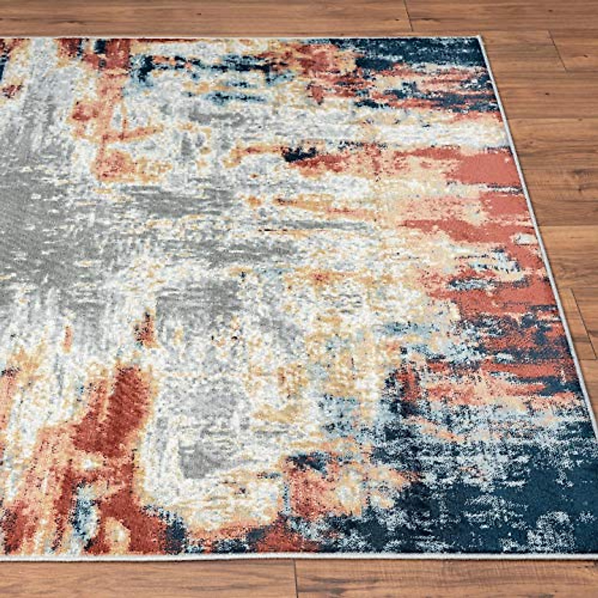 LUXE WEAVERS Olimpia Collection 5956 Multi Modern Abstract Area Rug 9x12