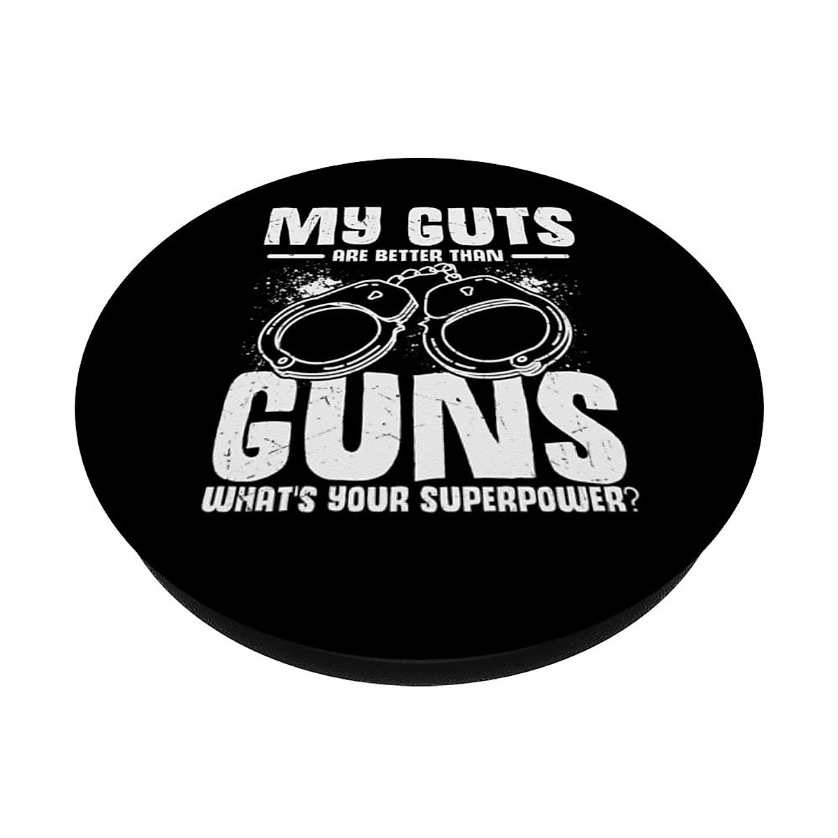 Corrections Officer Decor Gear Thin Silver Line Correctional PopSockets Swappable PopGrip