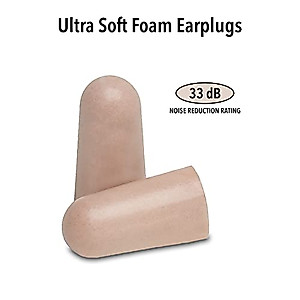 Mack's Ultra Soft Foam Earplugs, 10 Pair - 33dB Highest NRR, Comfortable Ear Plugs for Sleeping, Snoring, Work, Travel and Loud Events
