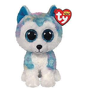 ty Helena Husky Beanie Boo Regular, Licensed Beanie Baby Soft Plush Toy, Collectible Cuddly Stuffed Teddy
