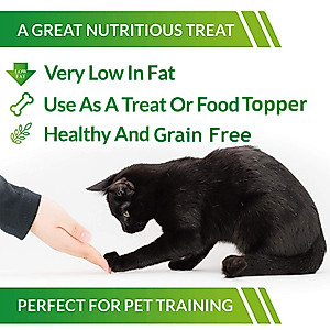 All-Natural Freeze Dried Chicken Treats for Dogs & Cats Free of Grains, Fillers, Additives and Preservatives Proudly Made in the USA - 4 Pack (5 oz. Bag)