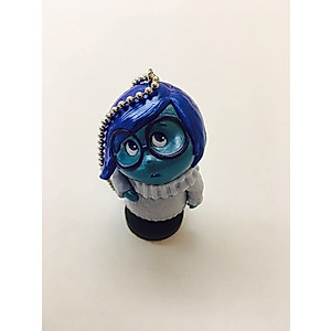 Inside Out Sadness 3" PVC Keychain Dangler Figurine Ornament Figure Charm