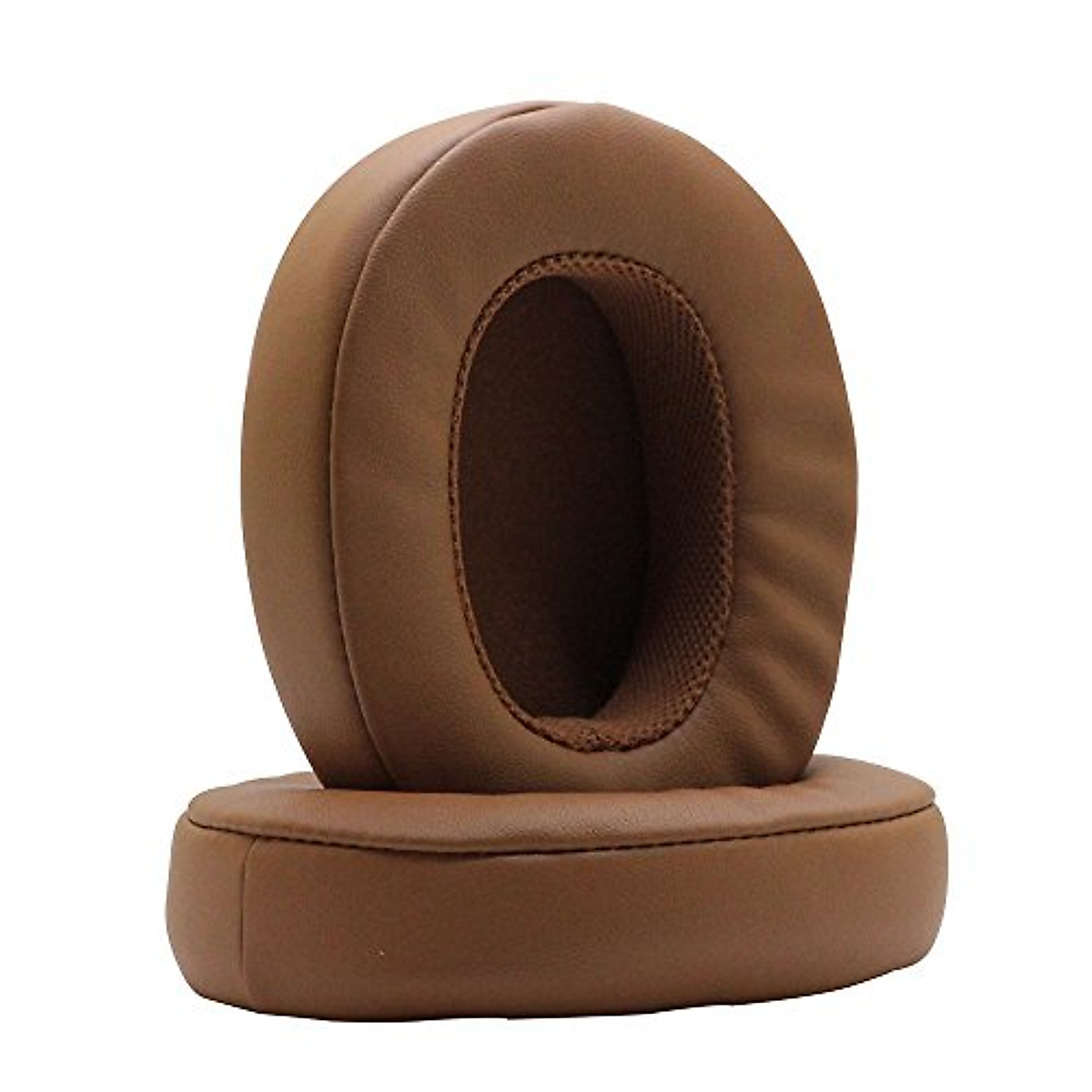 Poyatu Replacement Earpads for Skullcandy Crusher/ANC/EVO Bluetooth Wireless Hesh 3 & EVO & ANC Headphones Gray/Tan Memory Foam Ear Cushions Earbuds Ear Pads Repair Parts Brown