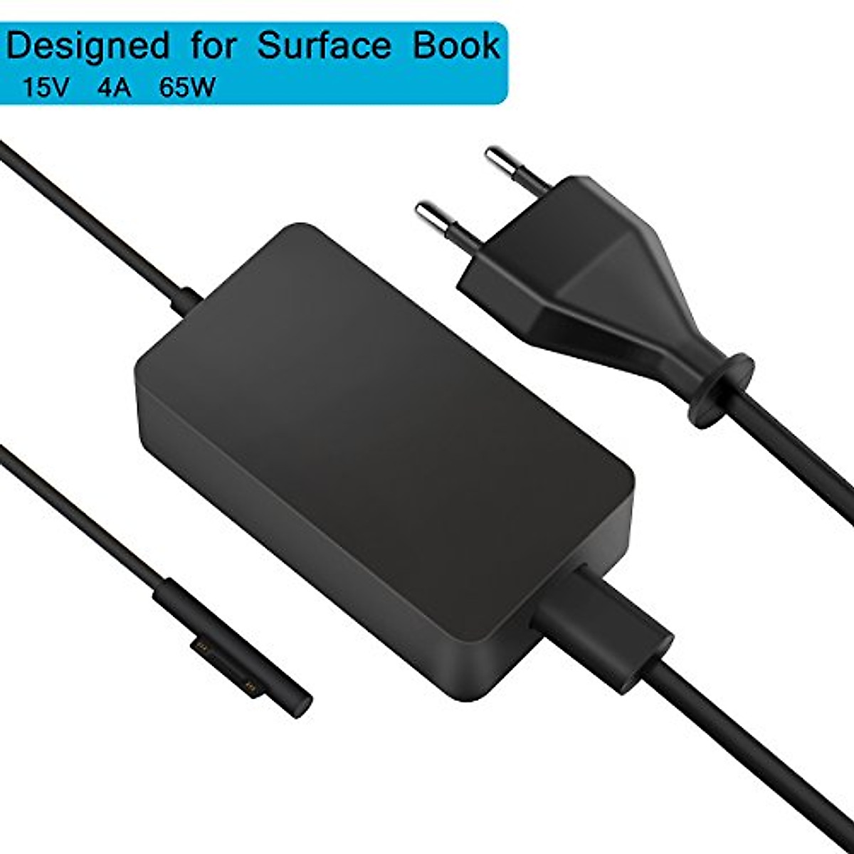 Slive Updated Version Surface Pro Charger, 44W 15V 2.58A, Compatible for Microsoft Surface Pro 3, Pro 4, Pro 5, Pro 6, Pro 7 Surface Laptop 1/2, Surface Book & Surface Go, with 5V 1A USB Charging Port