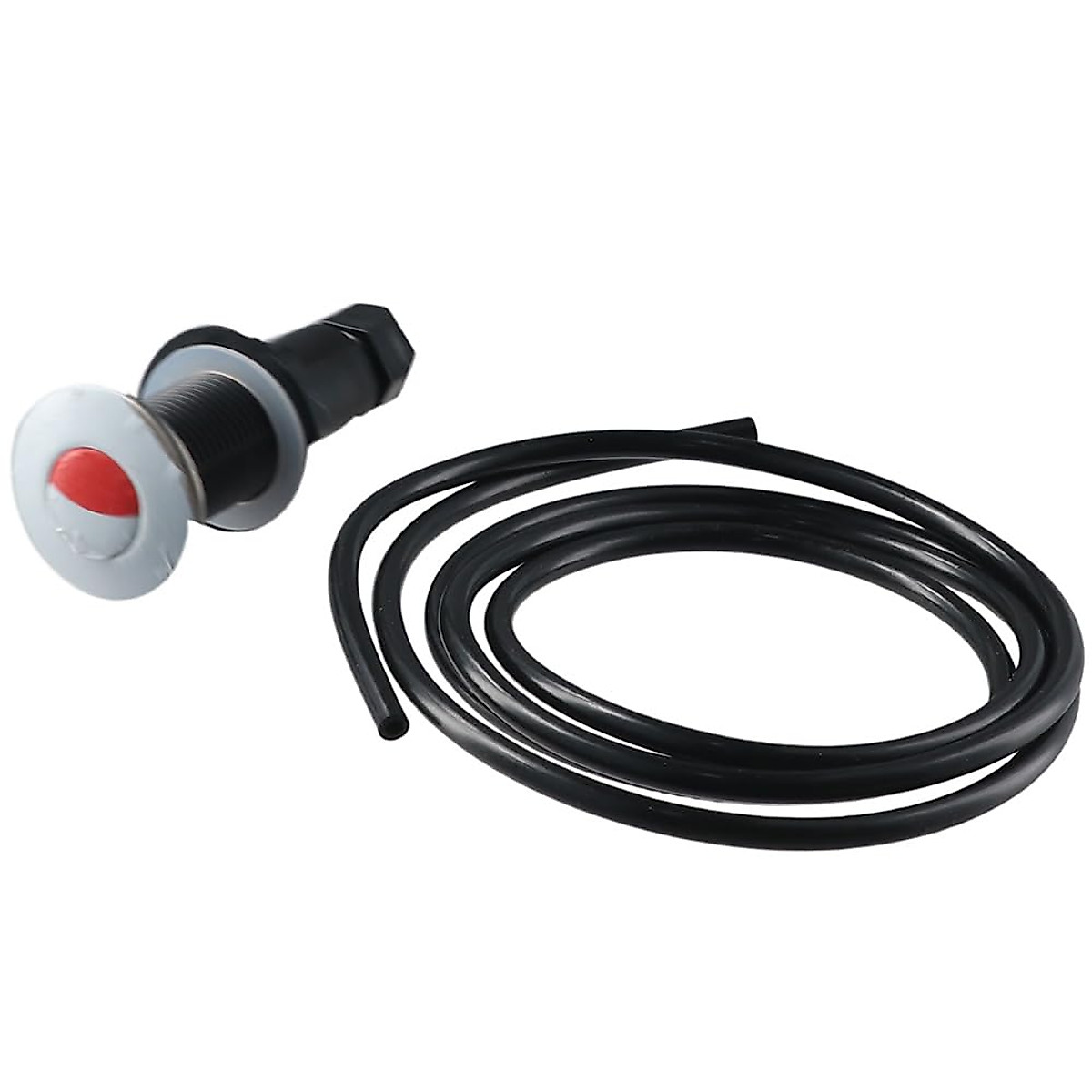 iuniq Bath Switch Tub 25mm Long Term Use ABS Garbage Processor Bright Chrome Plating Black Air Pressure Pressure Switch