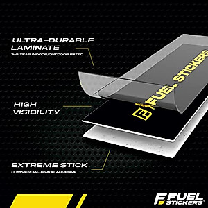 Diesel Only, Mixed Fuel Only, and Gas Only Sticker - 2 Labels of Each Type - Gas Cans and Fuel Storage - Weatherproof, Extreme Stick, Fuel Signs by Fuel Stickers - USA Made (6x2 inch), 6 Labels