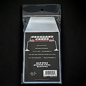 ProGuard Cards BGS Graded Card Sleeves for BGS & SGC Slabs & More
