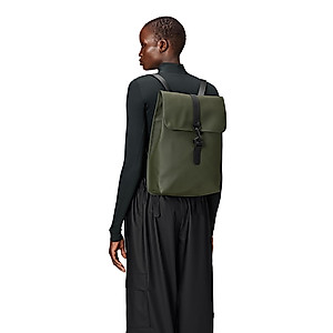 RAINS Rucksack for Men and Women - Waterproof Backpack for Commutes on Bike or Foot (Green)