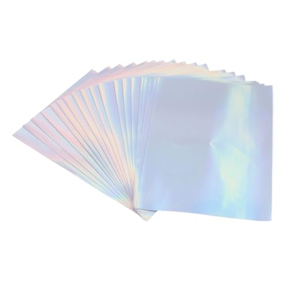 Printable Holographic Sticker Paper for Laser Ink Printing 20 Sheets Printing Paper Stickers Self Adhesive A4 Quick Drying Scratch Resistant Inkjet Printer Paper