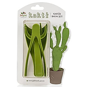 Generic Mini Garden Hand Transplanting Succulent Cacti Cactus Tools Miniature Planting, Set for Fairy Garden, Potting, Houseplant, Bonsai Tools, Bonsai Kit, Shovel, Fork, Green