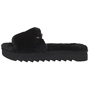 Koolaburra by UGG Women's Fuzz-AH Slipper, Black, 11