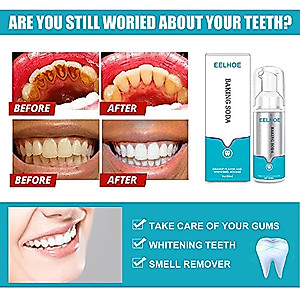 CCYP Brightify Deep Cleaning Foam Toothpaste,Deep Cleansing Foam Toothpaste Eelhoe, Teeth Whitening Toothpaste, Baking Soda Toothpaste, Intensive Stain Removal Toothpaste (1pcs)