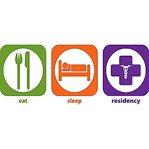 CafePress Eat Sleep Residency Mug Ceramic Coffee Mug, Tea Cup 11 oz