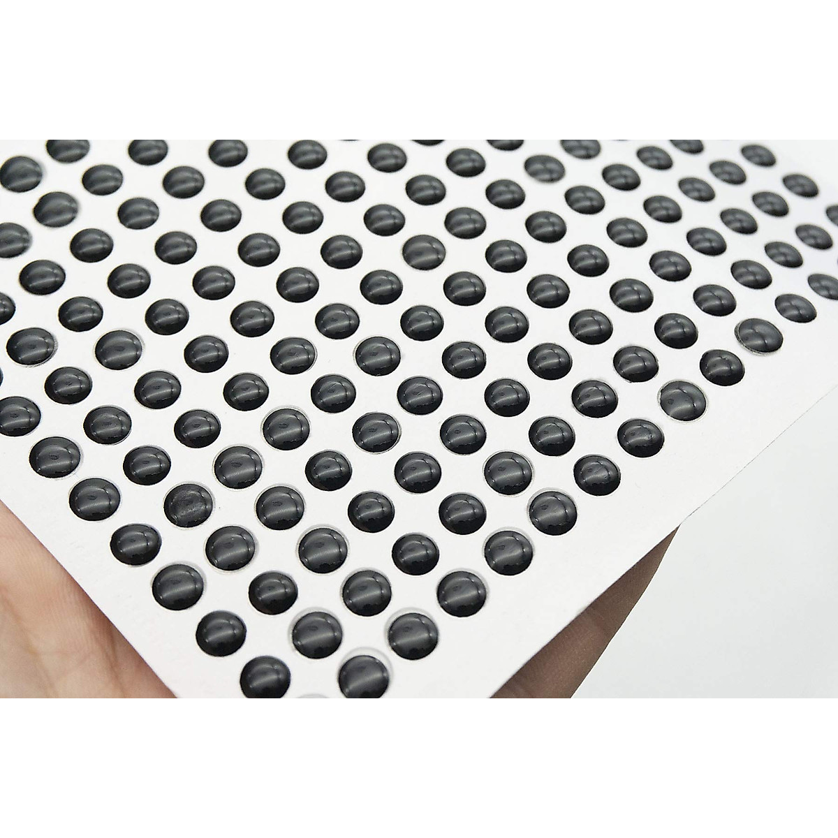 Fishing Lure Eye 3D Soft Solid Black Eye Fishing Eyes Holographic Lure Eyes Making Fly Tying Fake Fish Eyes DIY Lifelike Realistic Artificial Holographic Fake Eyes All Black 6MM-310pcs