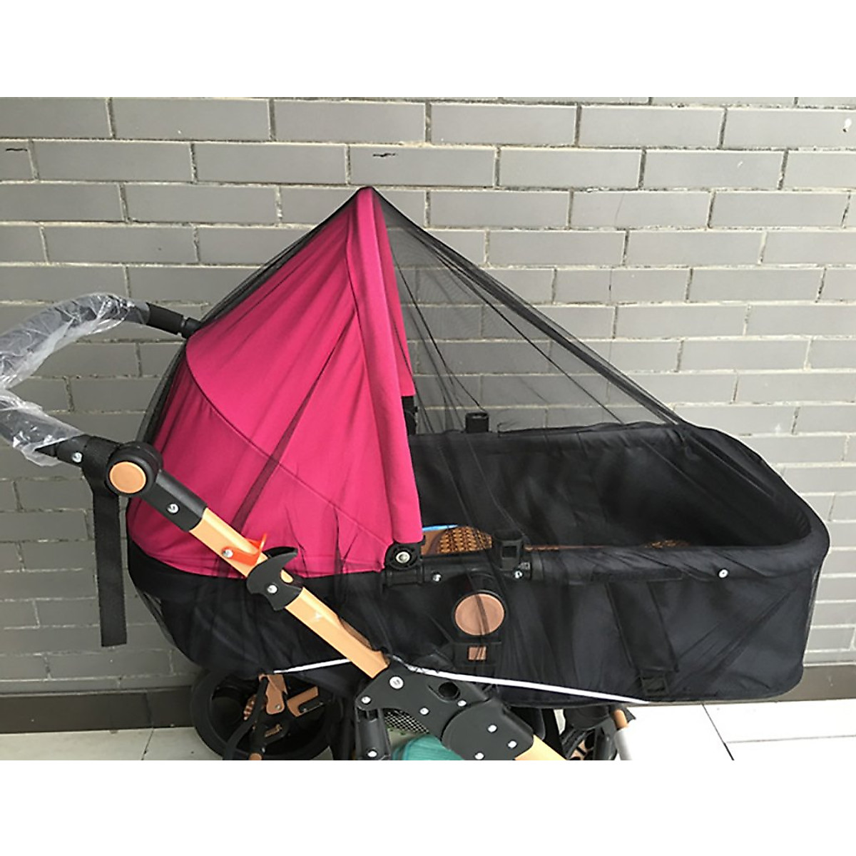 ThreeH Baby Mosquito Net for Strollers Car Seats Cradles Universal Size Insect Netting BX07,Black