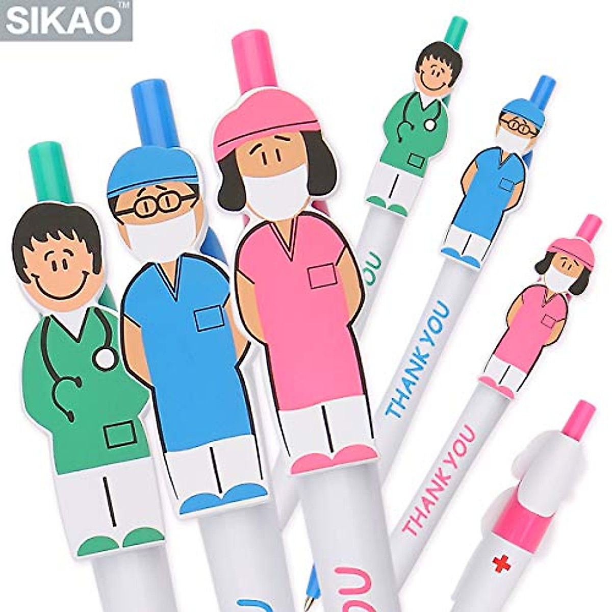 Sikao 36 Pack Thank You Nurse Pens Nursing Pens for Nurses, Nurse Week Gifts Nurse Appreciation Gifts for Medical Assistants Hospital Staff, NICU Gifts CNA Accessories for Work, Doctor Day Gifts Bulk