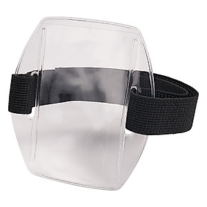 Ergodyne Squids 3386 Vinyl Arm Band ID/Badge Holder, Black
