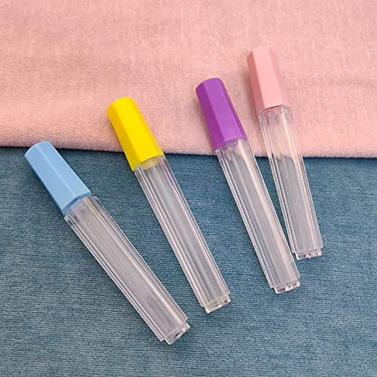 plplaaoo Sewing Needles Container, Clear Durable Plastic Sewing Pins Storage Case, 10Pcs Needle Storage Tube, Sewing Needles Storage Bottles Holder Fits Home