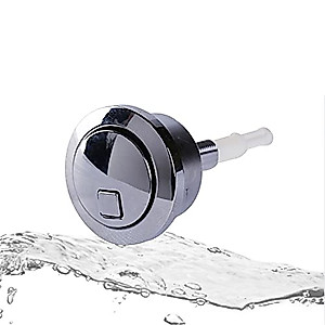 DLOETT Closestool Water Tank Push Button Vintage Round Single Key Flush Button Toilet Water Tank Accessories