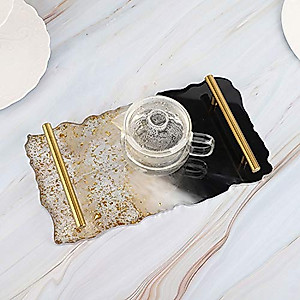 Tray Resin Molds for Casting, Gartful 4PCS Large Silicone Epoxy Molds, Geode Agate Platter Mold for Making Faux Agate Tray, Serving Board, Coaster, Fruit Mat, Jewelry Holder, Art Crafts, Home Decor