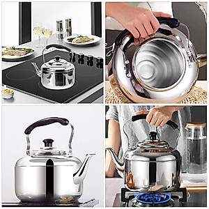 Camping Kettle Camping Kettle Whistling Tea Kettle 6.2L Large Capacity Tea Pots for Stove Stainless Steel Water Kettle Coffee Electric Coffee Electric