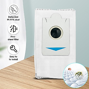 Dust Bag For ECOVACS DEEBOT X2 Omni Robot Vacuum 3L Large Capacity Replacement Bag 6PCS (6 PCS DUST BAG)