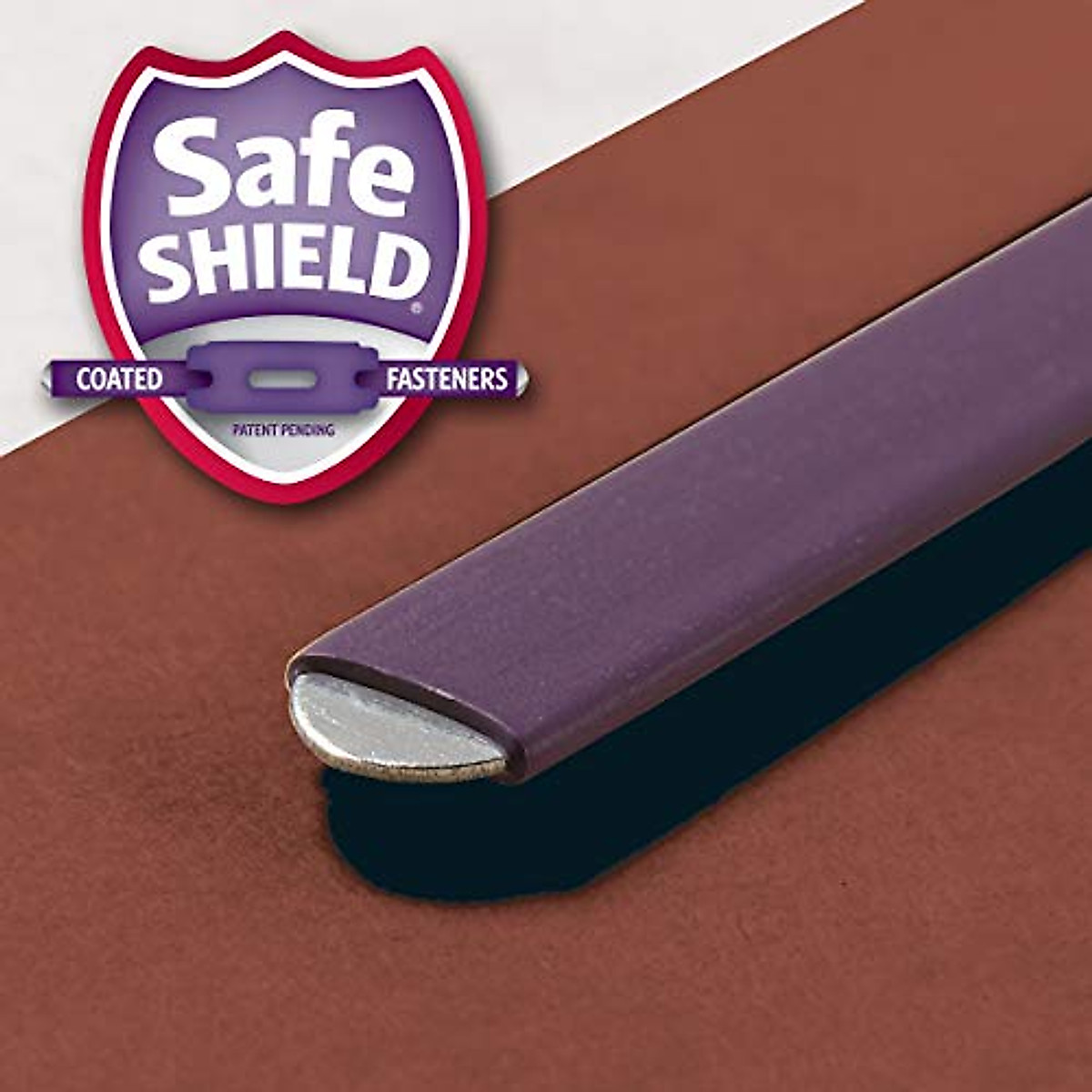 Smead Pressboard Classification File Folder with SafeSHIELD Fasteners, 1 Divider, 2" Expansion, Letter Size, Red, 10 per Box (13775)